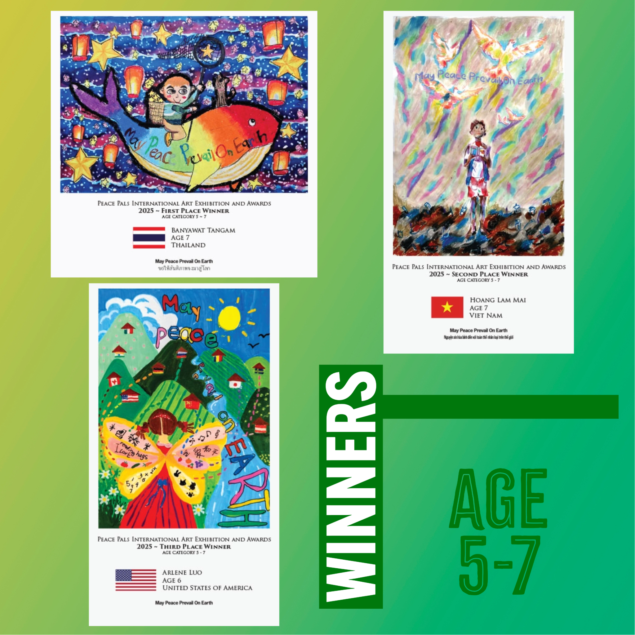 Winners & Finalists of Peace Pals International Art Exhibition and ...